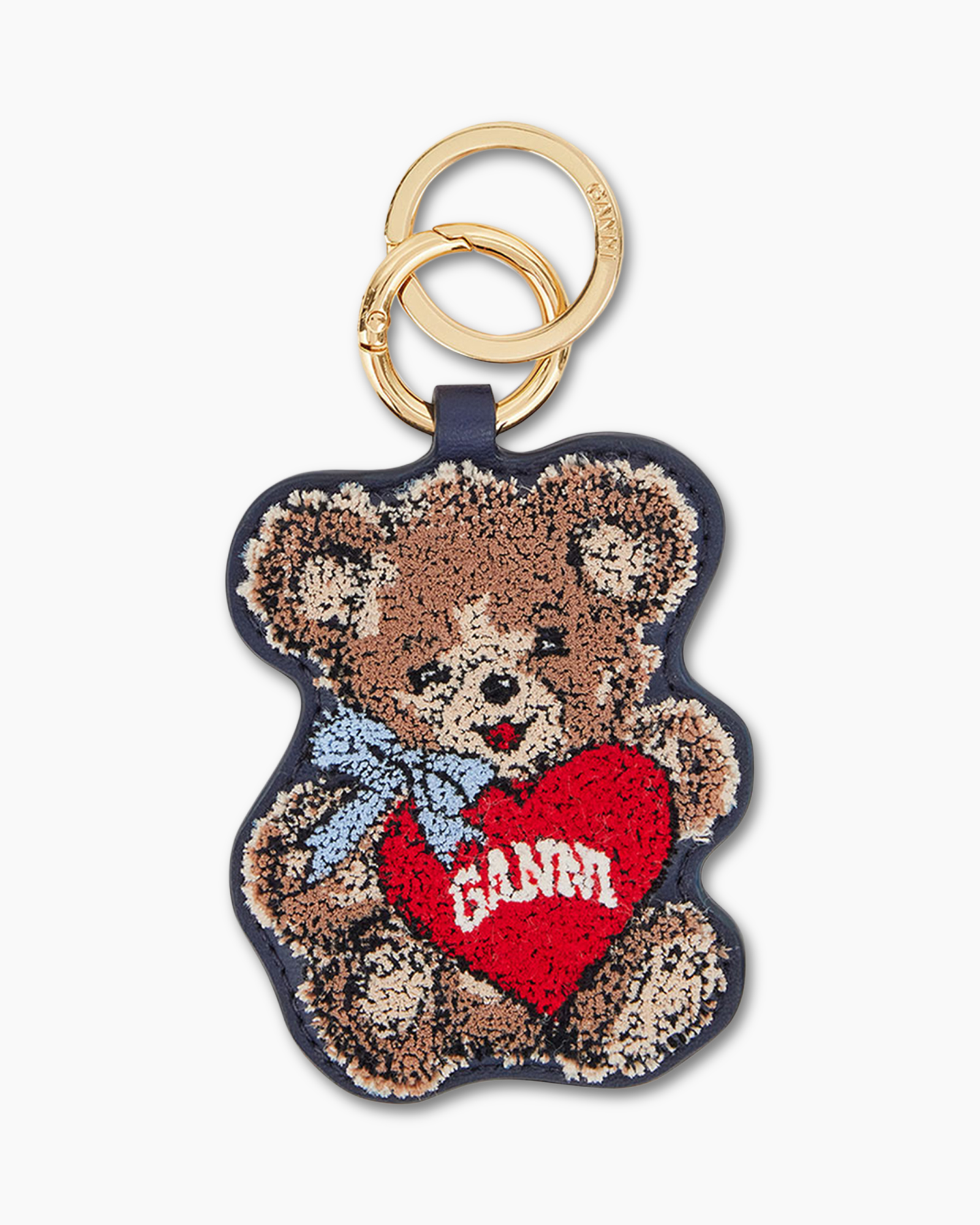 Ganni Diversen Bear Keyring Zwart
