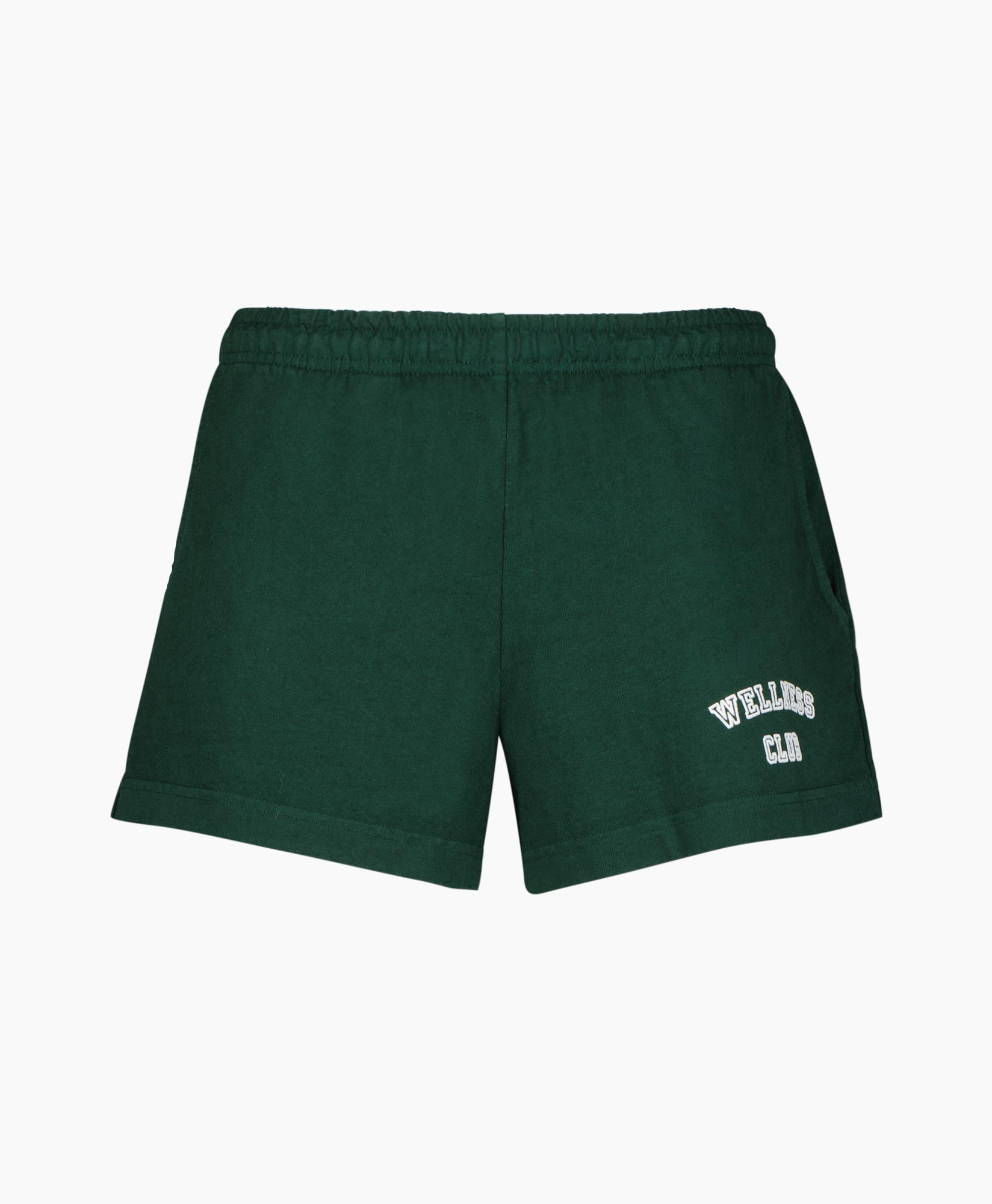Sporty & Rich Sporty & Rich Short Wellness Club Flocked Disco Off White