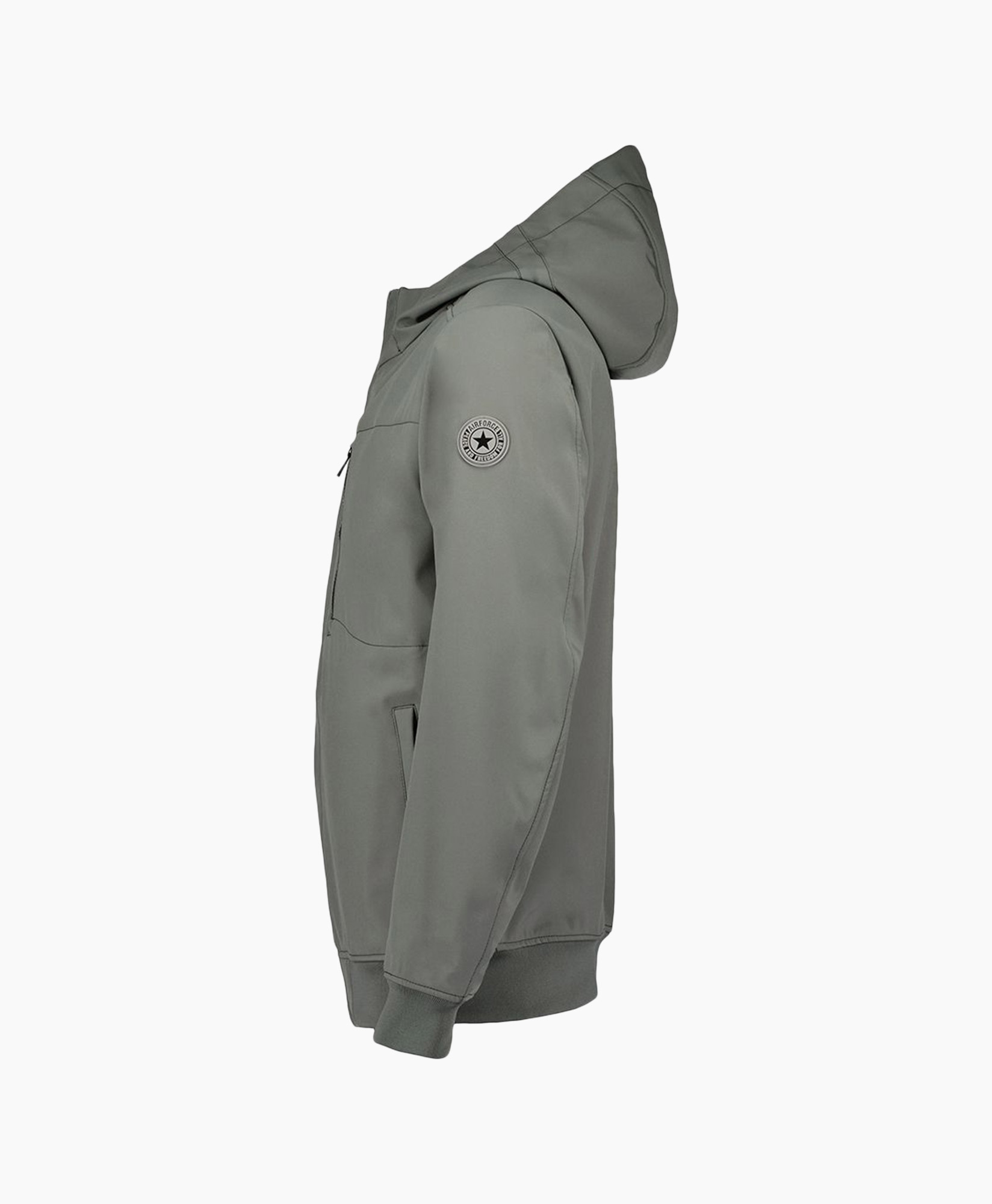 Airforce Softshell Jas Hooded Grijs