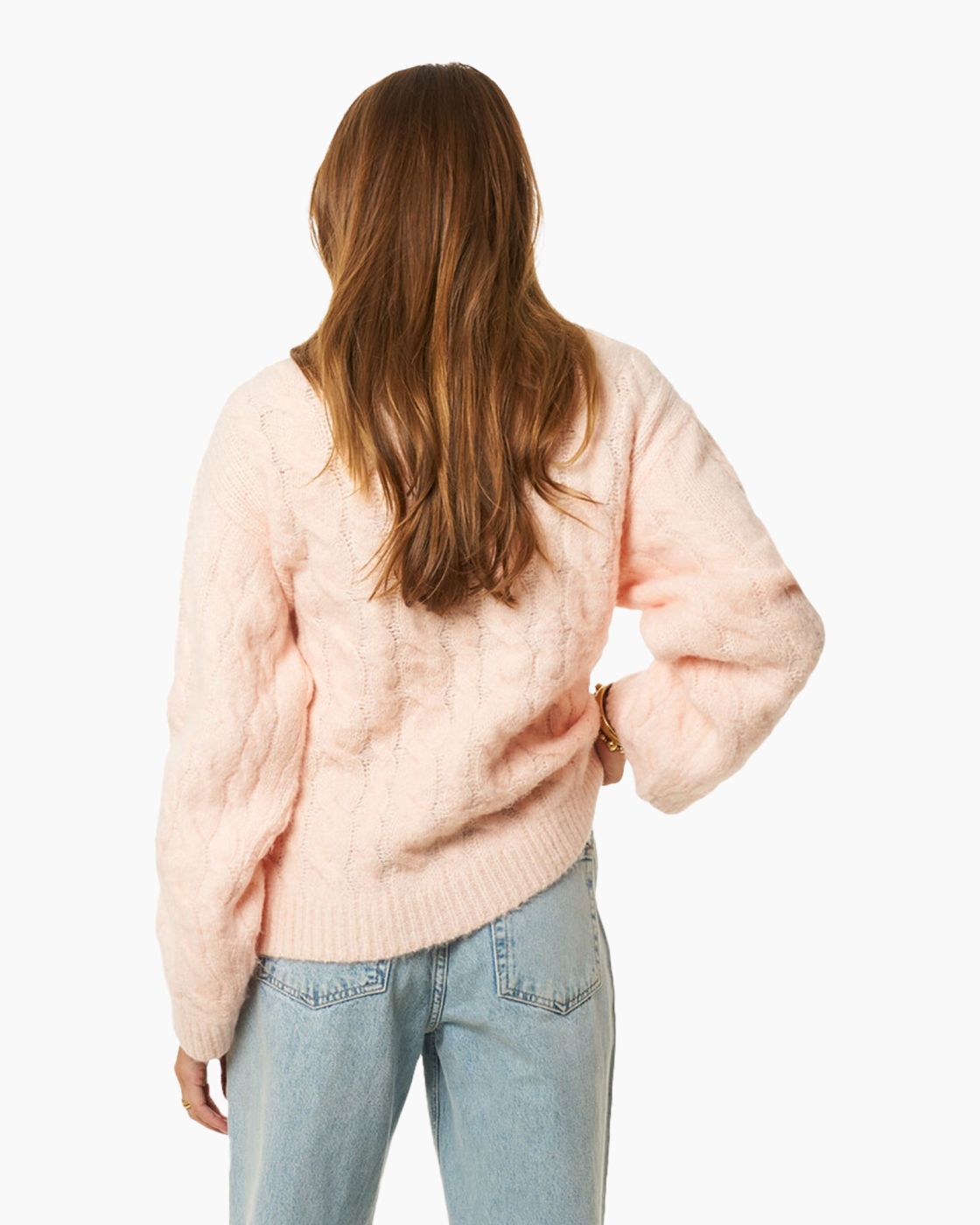 My Jewellery Trui Pull Oversized Cable Rose